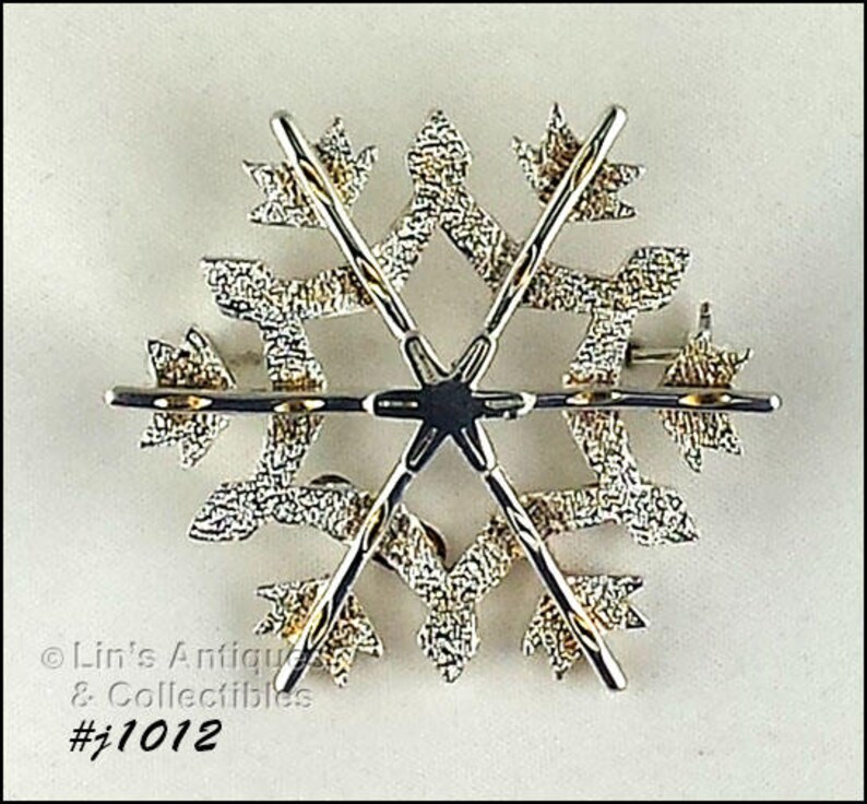 Signed Eisenberg Ice Snowflake Pin (#J1012) - Etsy