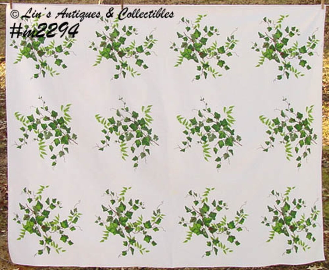 Vintage Wilendur Ivy Pattern Tablecloth (#M2294) - Etsy
