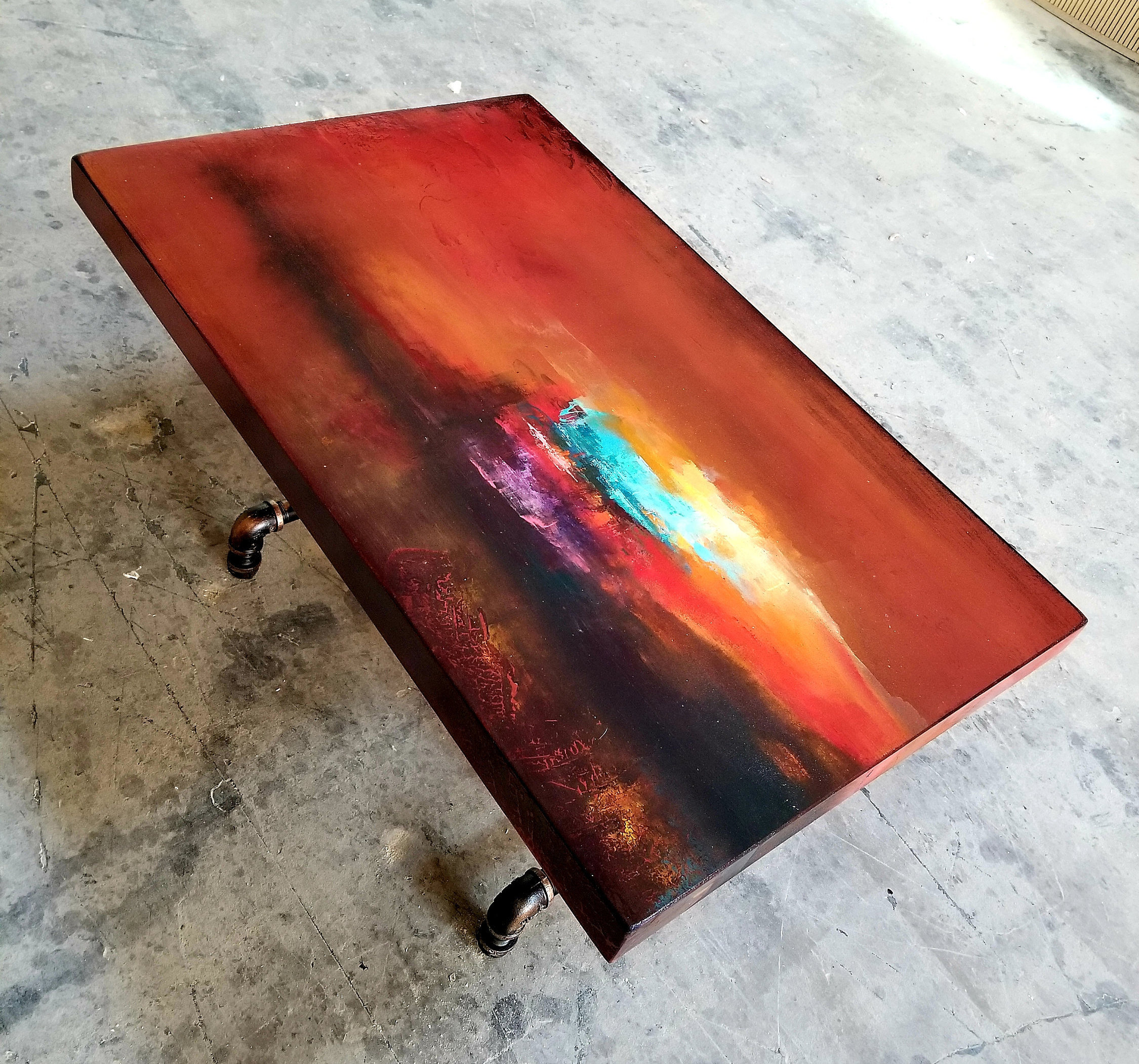 Burnt Orange Tables