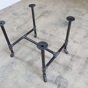 NOT FOR SALE. H-leg Pipe Table Base, Black Pipe Table Legs, Coffee ...