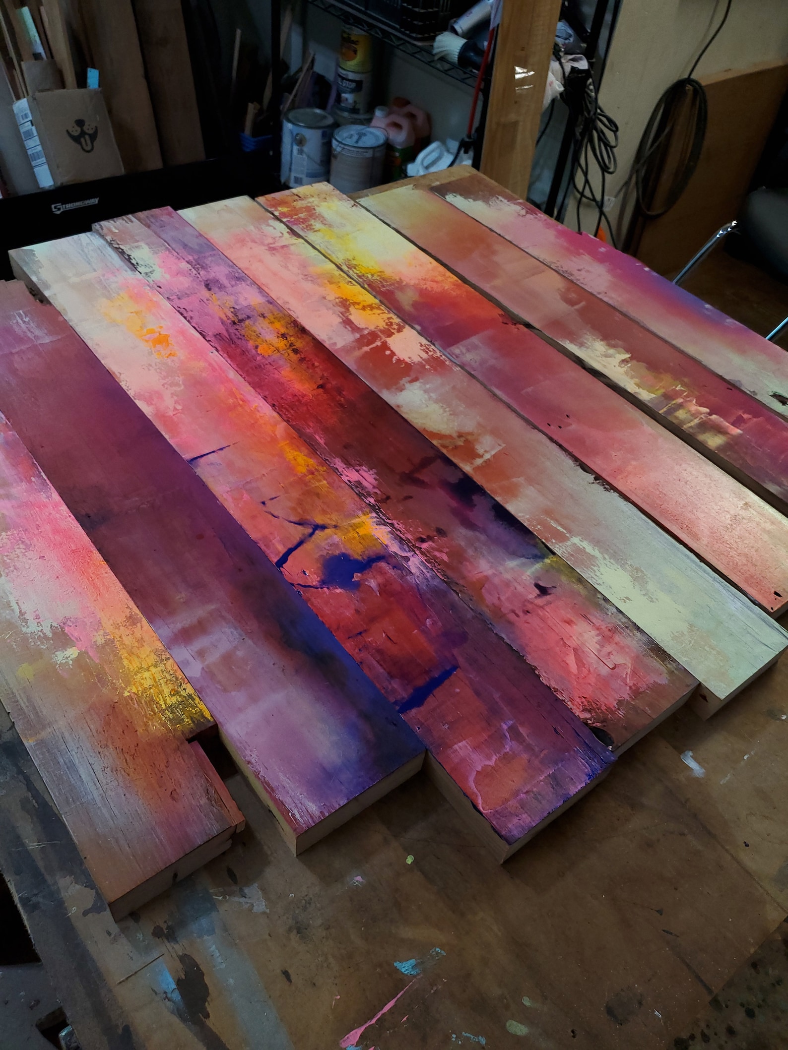 Round Pink Kitchen Table With Pink and Berry Floral Colors - Etsy