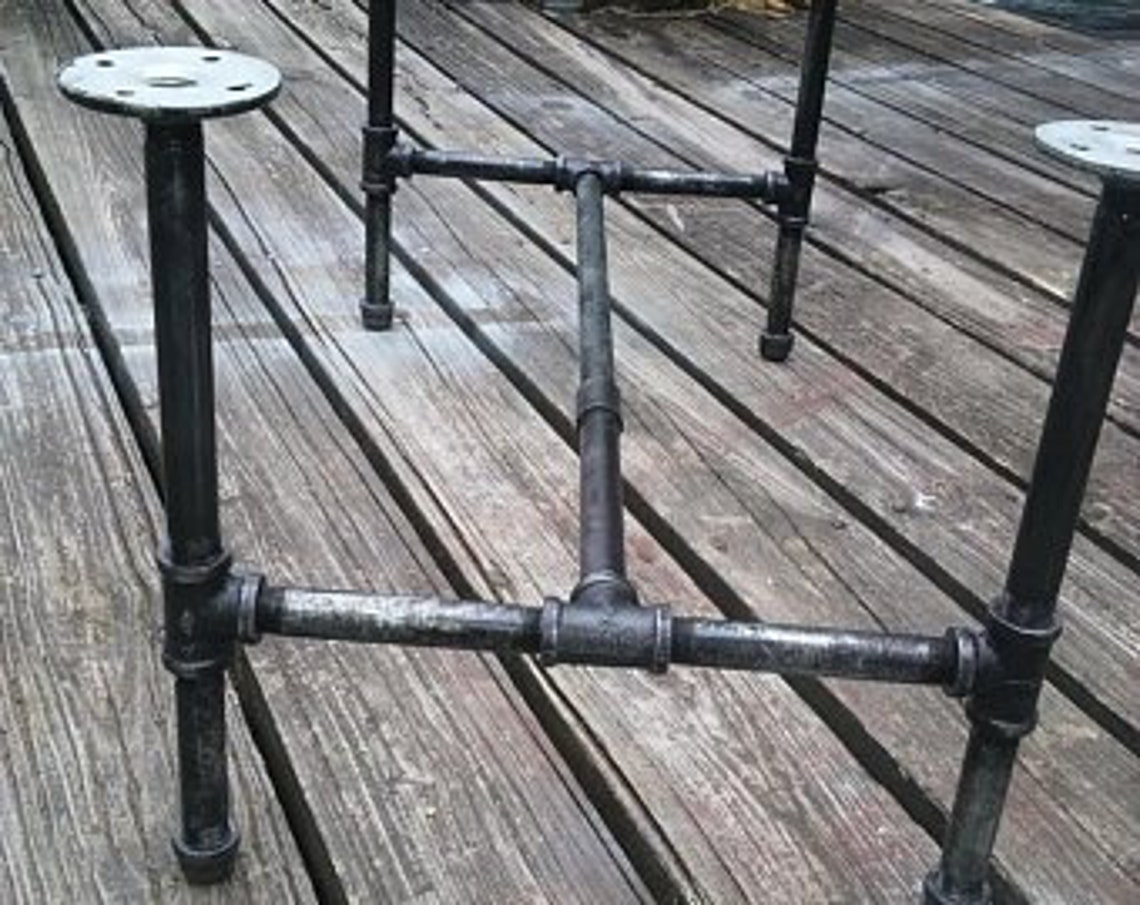 NOT FOR SALE. H-leg Pipe Table Base, Black Pipe Table Legs, Coffee ...