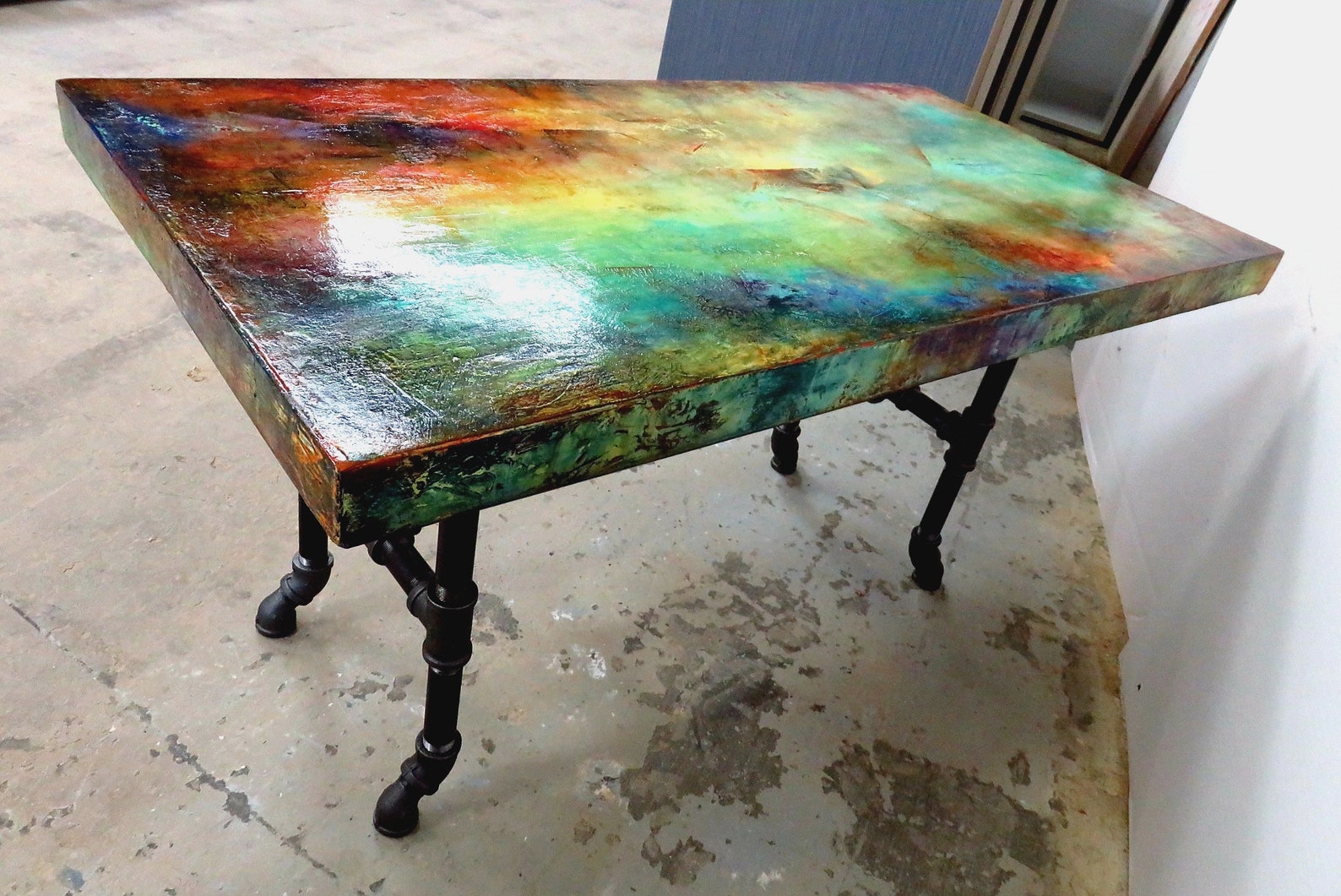 NOT FOR SALE. H-leg Pipe Table Base, Black Pipe Table Legs, Coffee ...