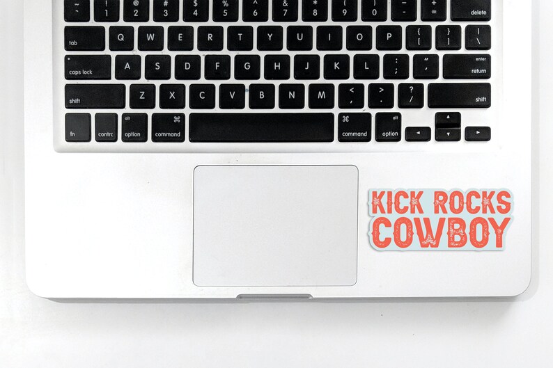 Kick Rocks Cowboy Sticker - Etsy