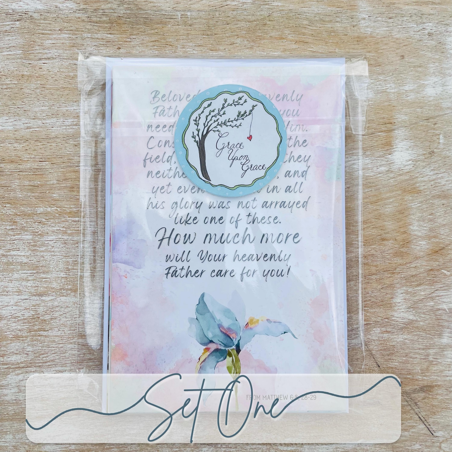 Grace Notes, Set of 8 Scripture Notecards With Envelopes - Etsy
