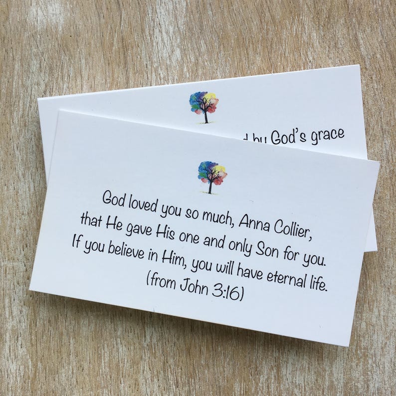 Personalized Scripture Cards for Kids - Etsy