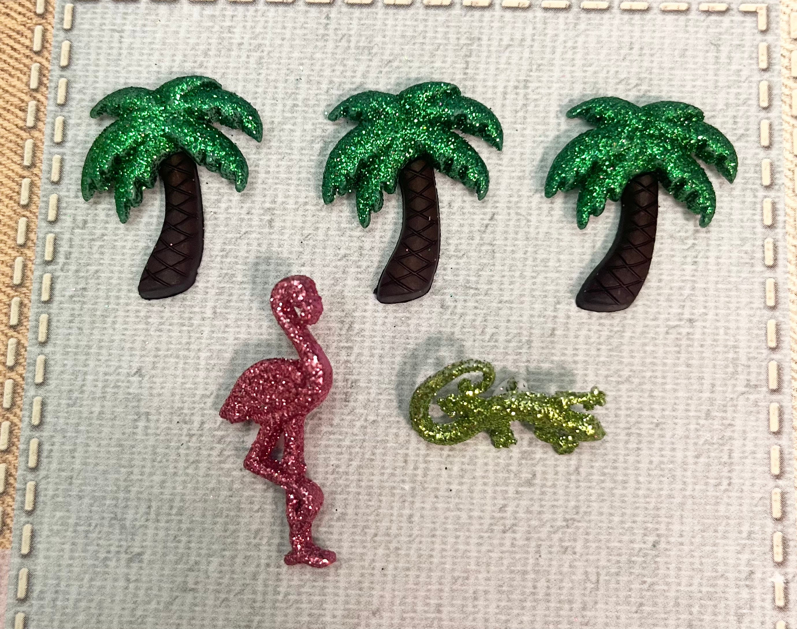 Tropical Island Buttons - Etsy