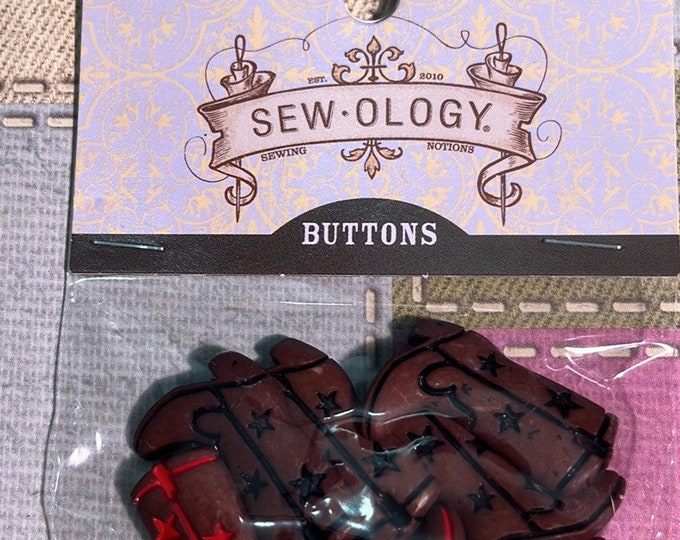 Cowboy Boots Buttons Sew-ology - Etsy