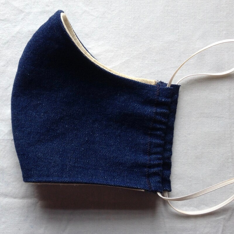 Denim Face Mask - Etsy
