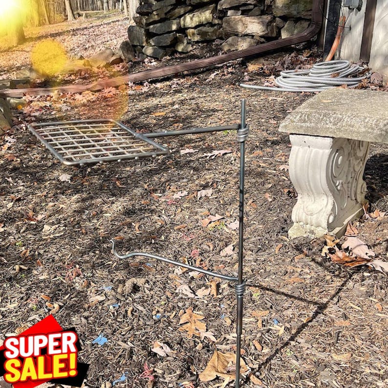 The Original Grill Mini Fire Anchor – Ideal for Camping, Swing Arm ...