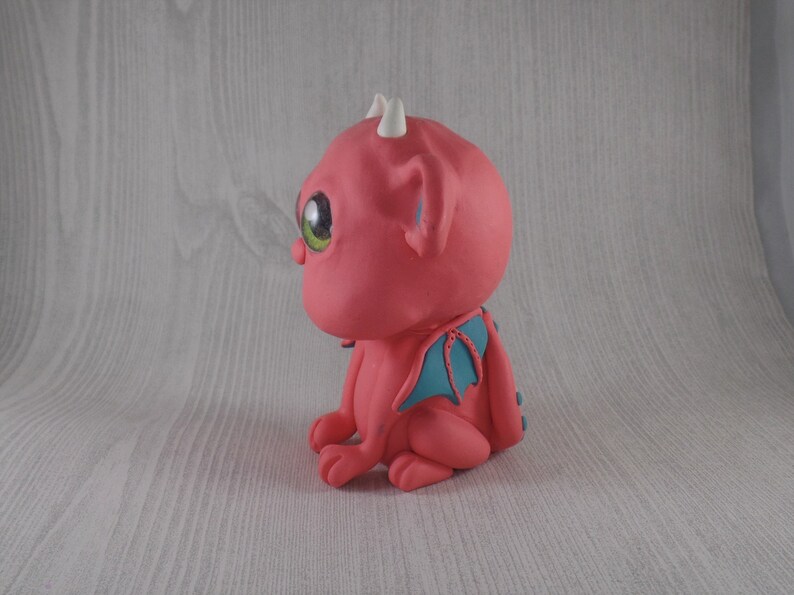 Pink Gargoyle Dragon Figurine Handmade Cake Topper or Unique Gift - Etsy