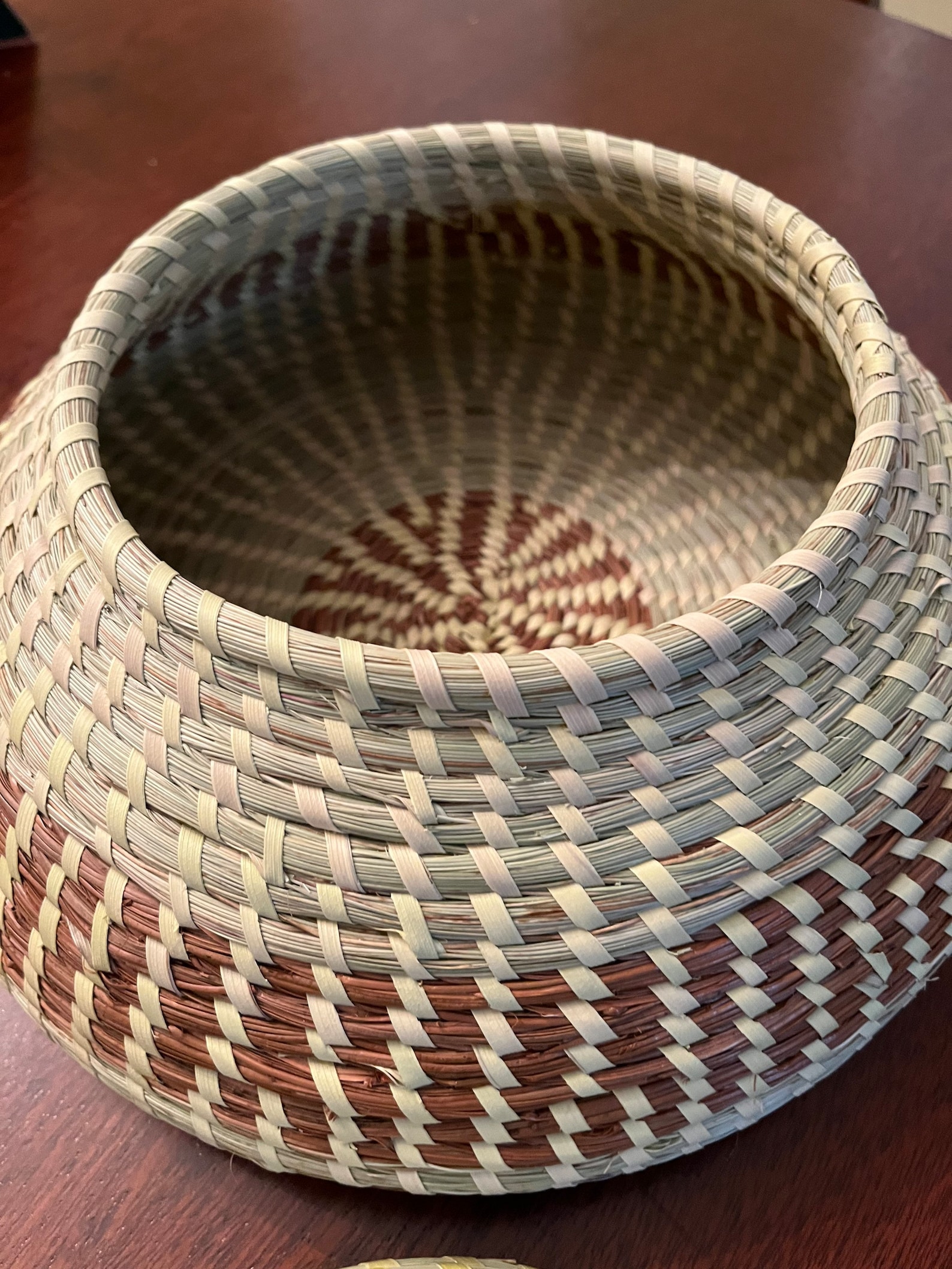 Covered Sweetgrass Basket made to Order - Etsy