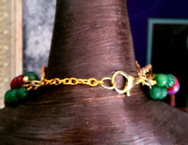 Exotic Gemstone Assemblage Statement Necklace KATROX Ruby - Etsy