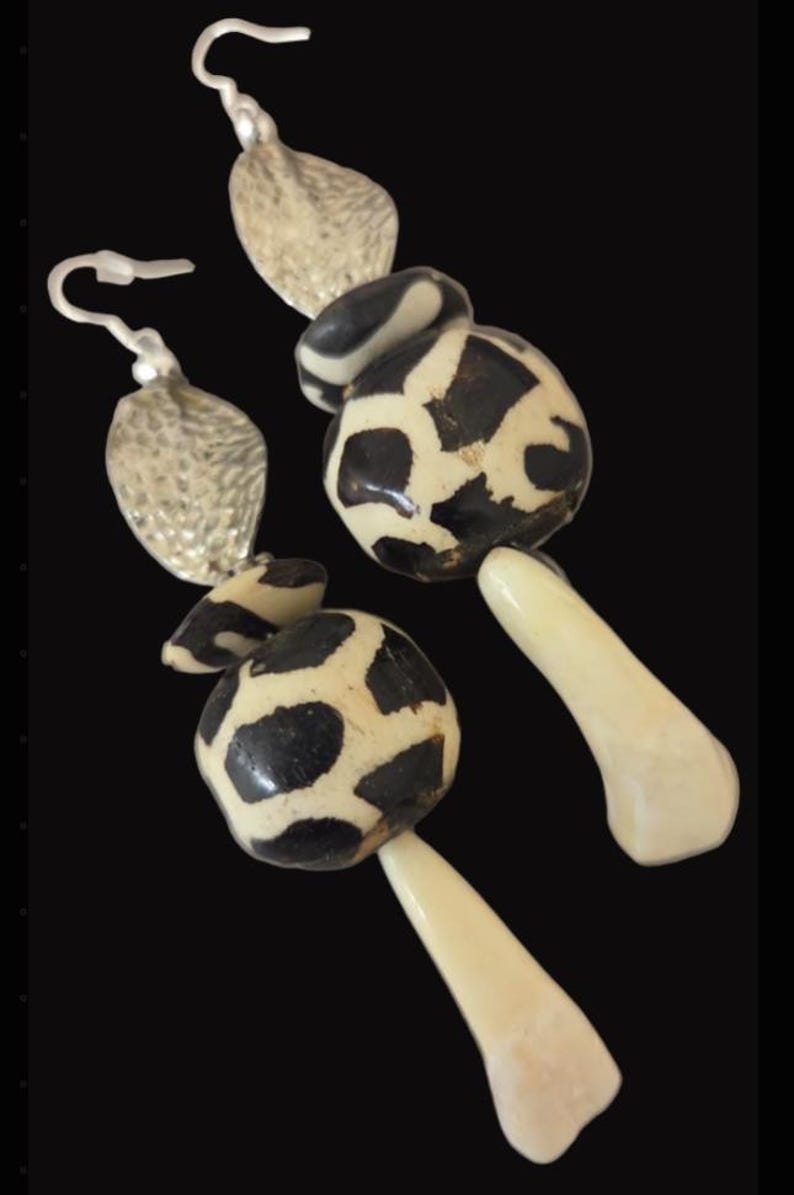 Tribal Bone & Incisor Tooth Shoulder Dusters - African Safari Inspired ...