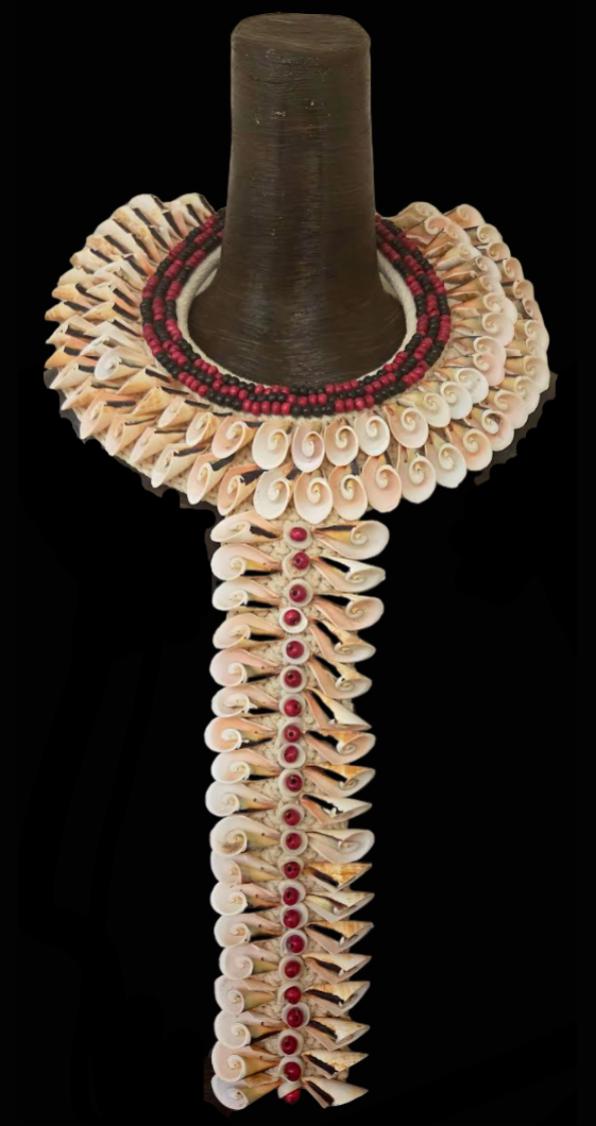 Vintage Papua New Guinea Seashell Chest Piece: Exotic Tribal Wall Art ...
