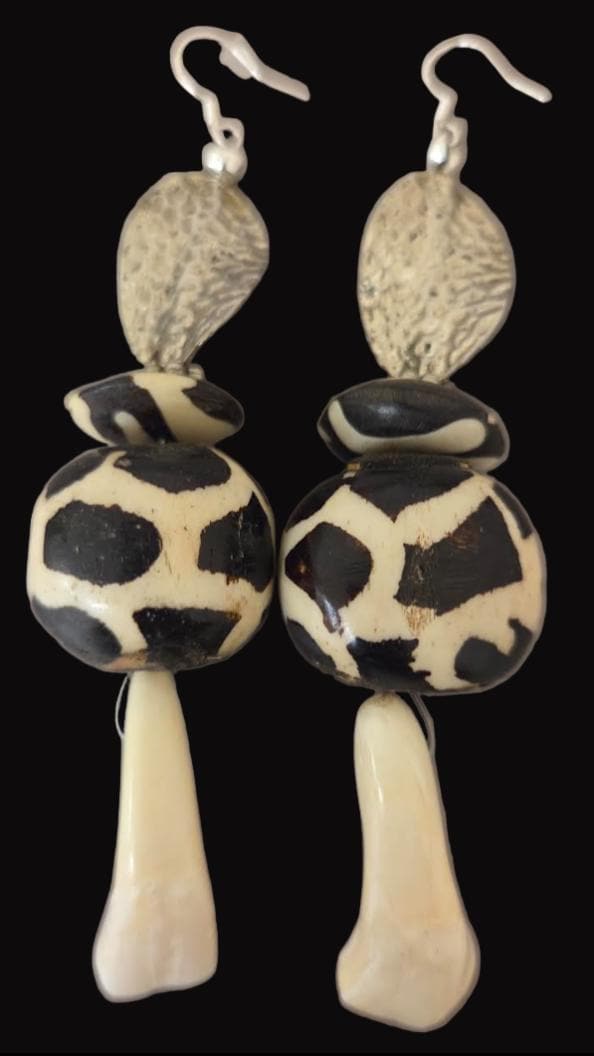 Tribal Bone & Incisor Tooth Shoulder Dusters - African Safari Inspired ...
