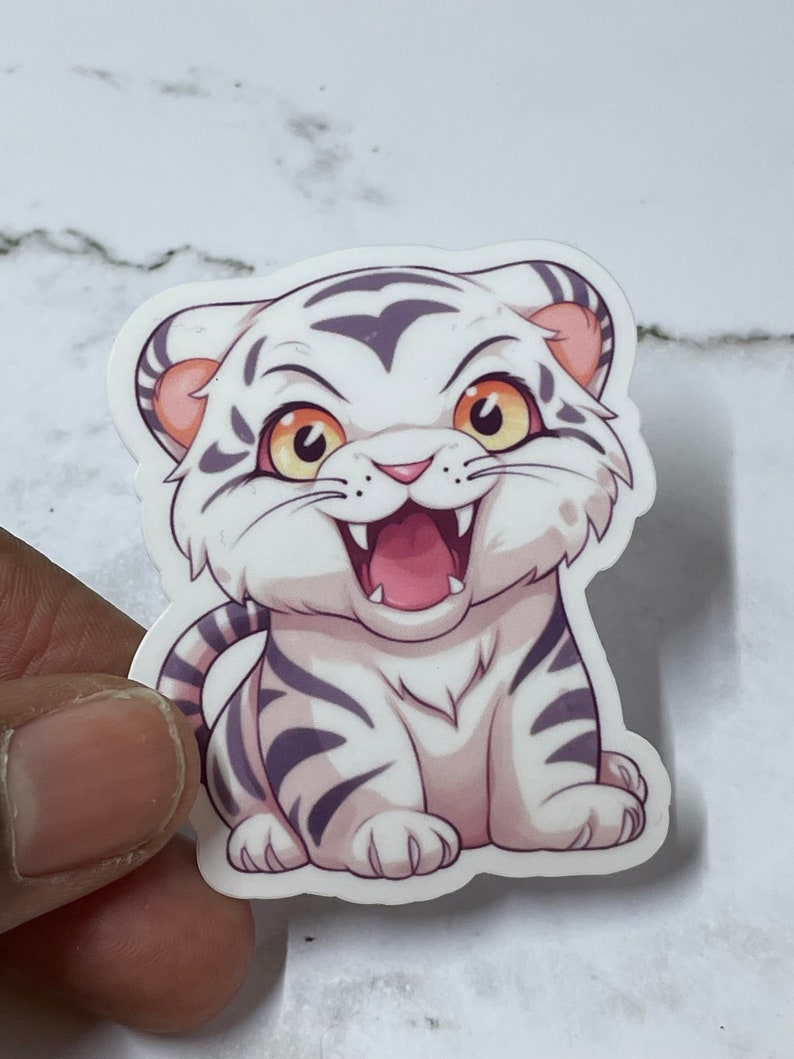 Cute Tiger Sticker | Tiger Sticker | Animal Sticker - Etsy