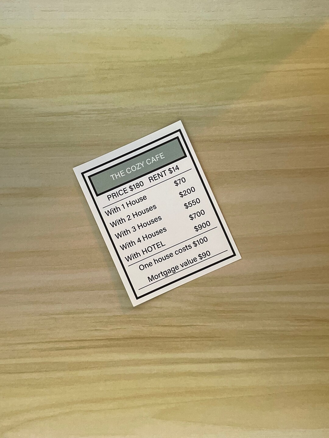 Large Cozy Cafe Board Game Sticker - Etsy