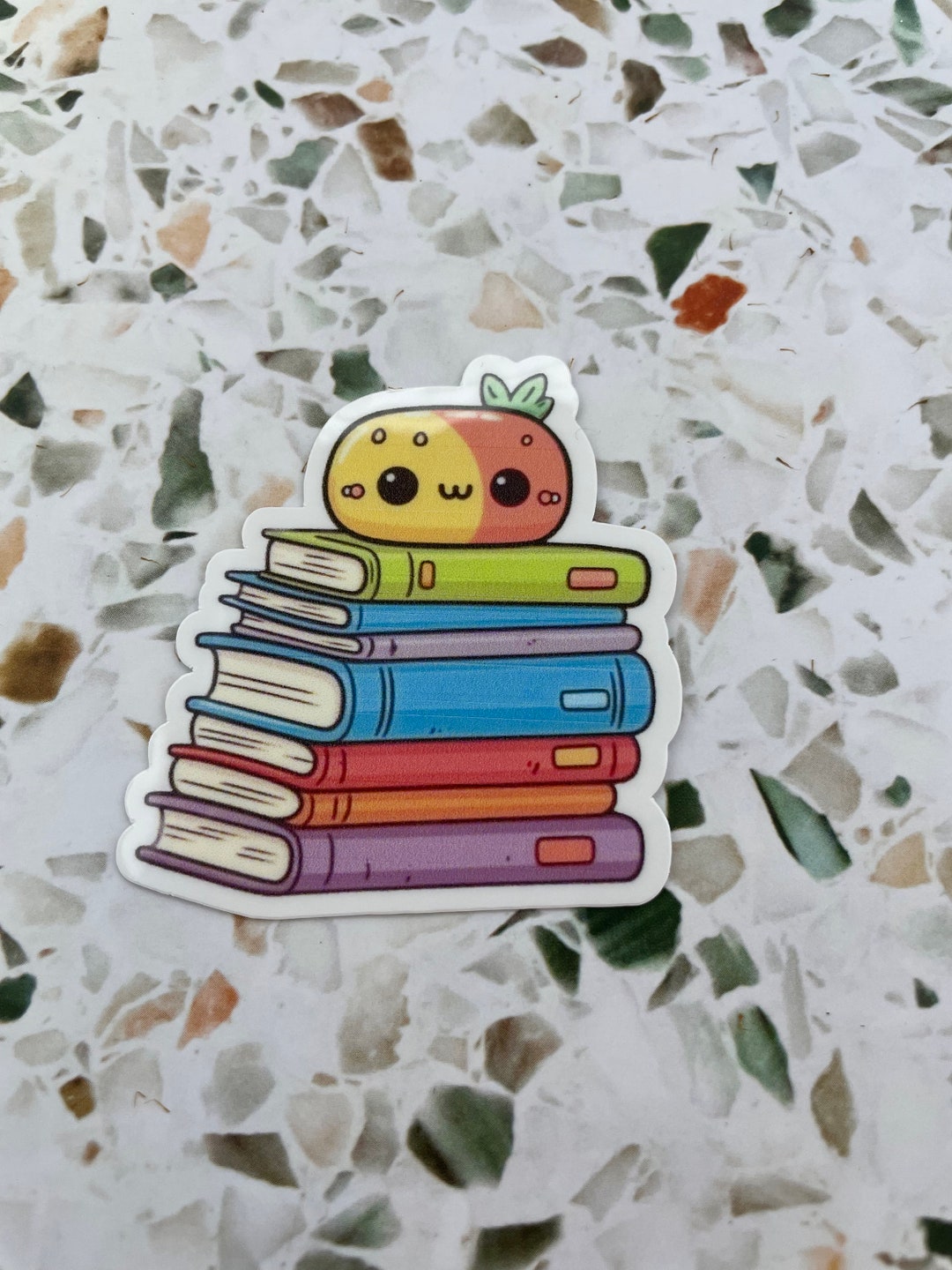 Cute Book Buddy Sticker Book Sticker - Etsy