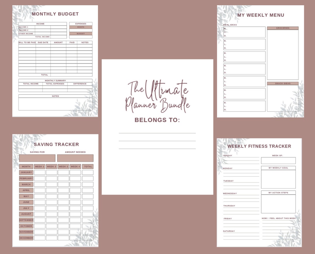 The Ultimate Planner Bundle - Etsy