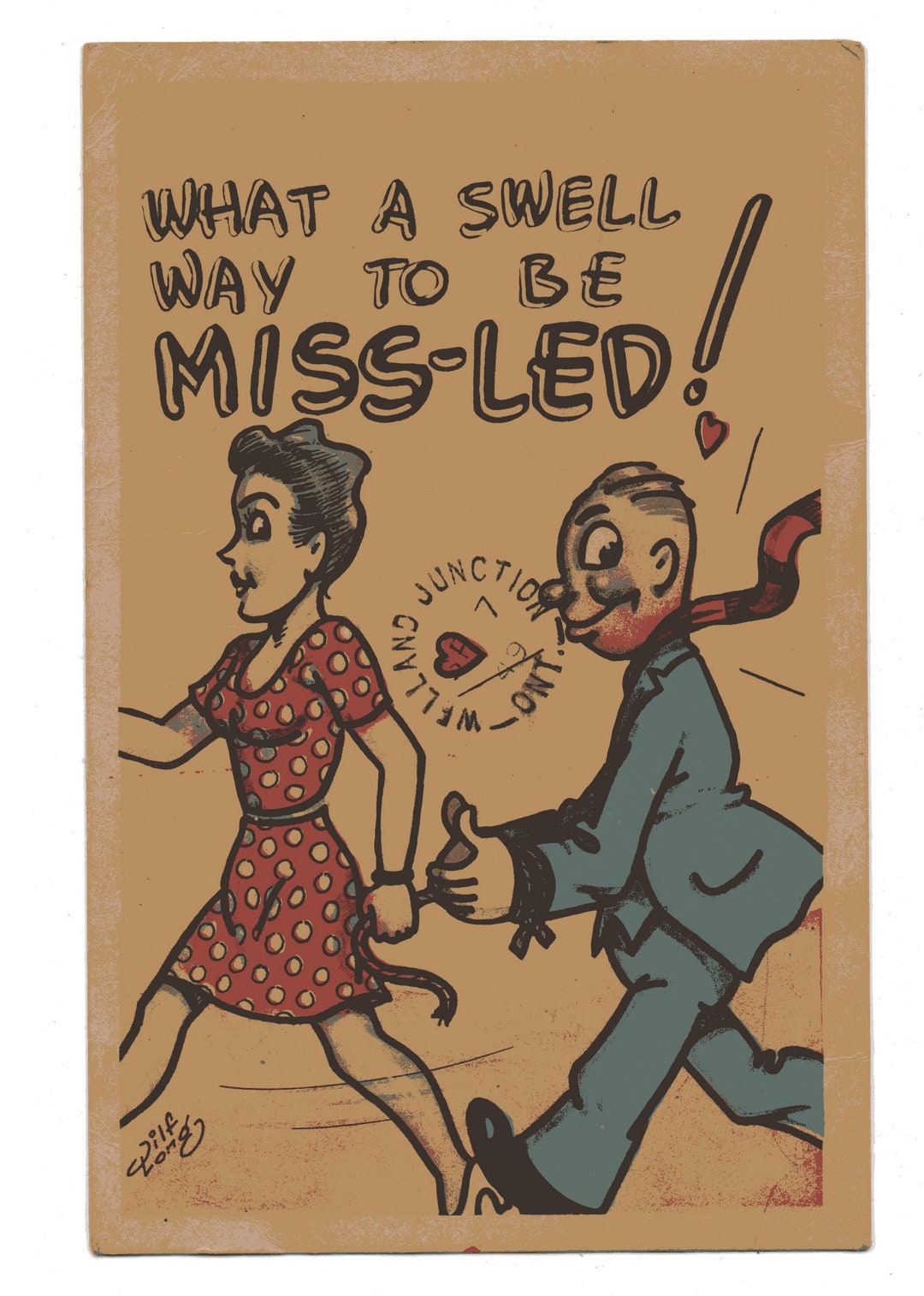 Vintage Way to Be Miss-led 1949 Humorous Postcard - Etsy
