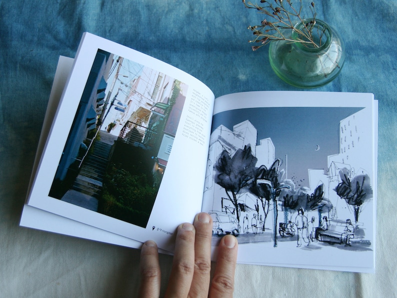 SLEEPLESS IN SEOUL | 32 Page Artist Book | Korea Travel Zine | Sketches ...