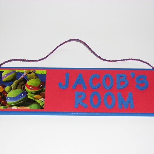 Teenage Mutant Ninja Turtles Personalized Room Decor Sign - Etsy