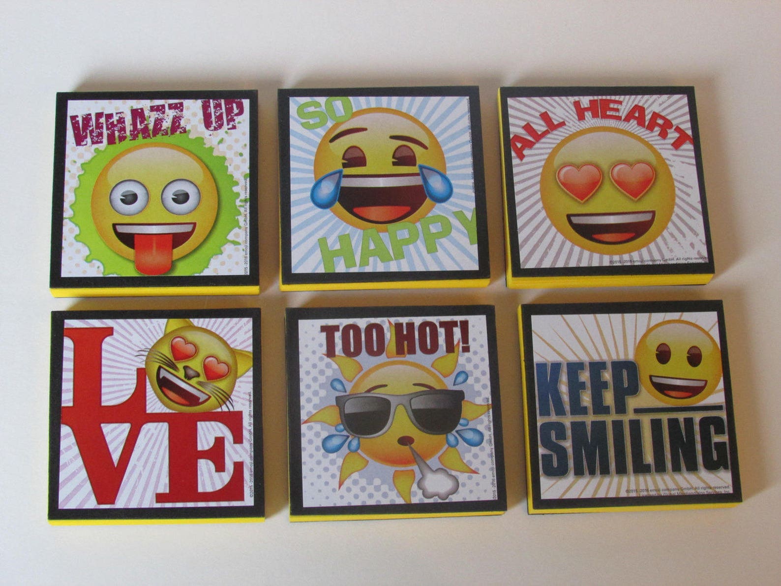 Emoji Note Pads Set of 6 Excellent Party Favors Emoji - Etsy