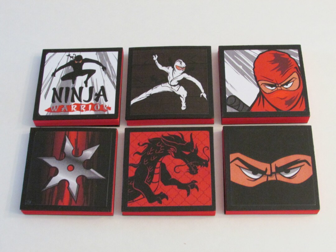 Boys Ninja Note Pads Set of 6 - Excellent Party Favors - Ninja Party ...