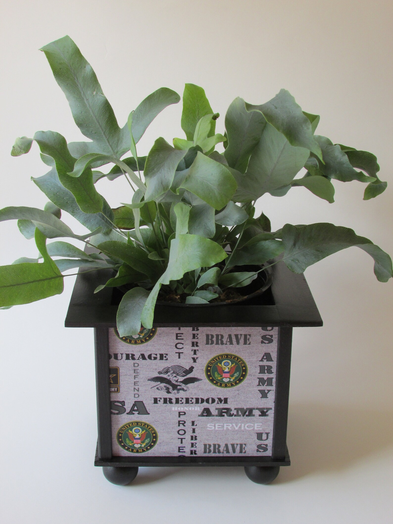 Armed Forces Army Planter Box - Paint Stick Planter Box - Army Themed ...