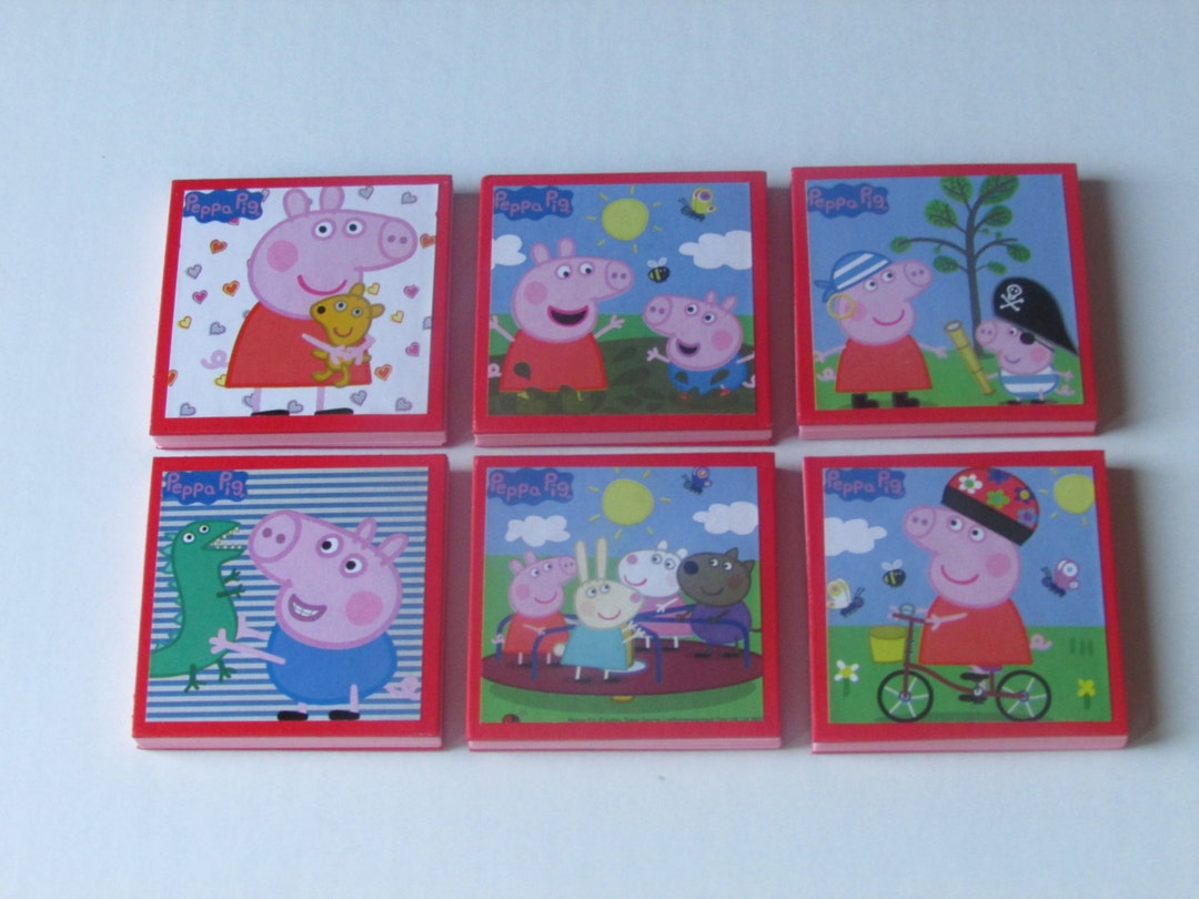 Peppa Pig Party Favors - Peppa Pig Note Pads Set of 6 - Peppa Pig ...