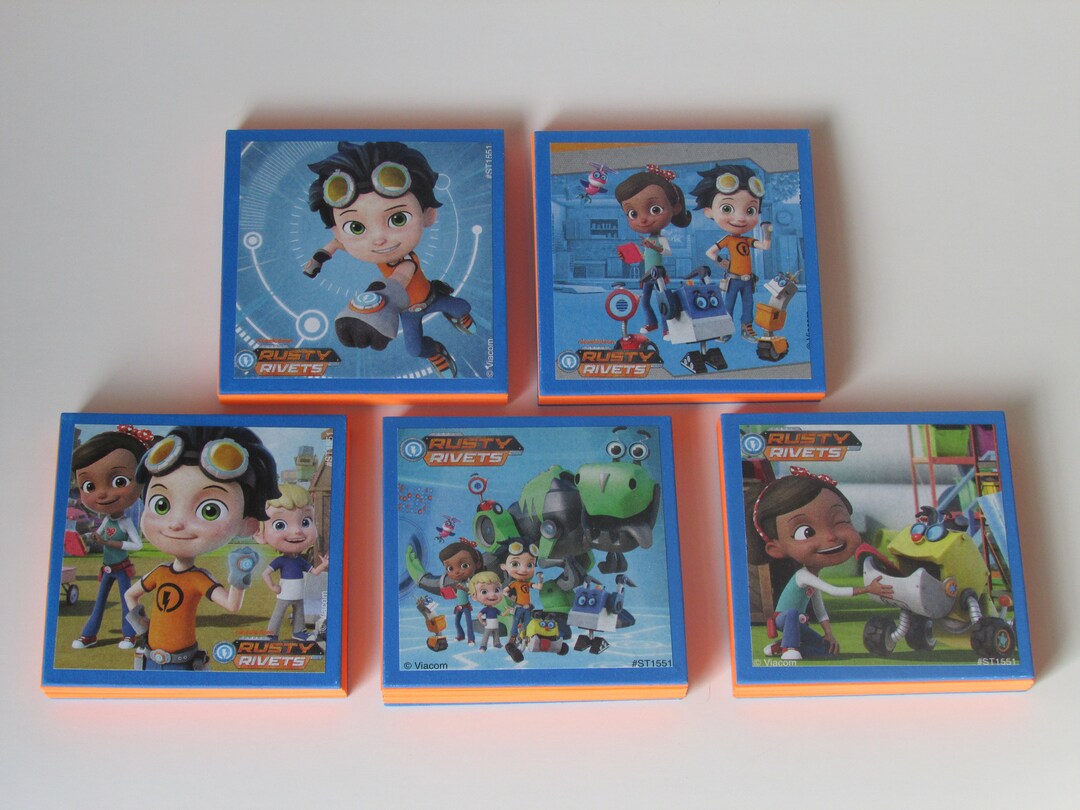 Rusty Rivets Note Pads Set of 5 Excellent Party Favors Rusty Rivets ...