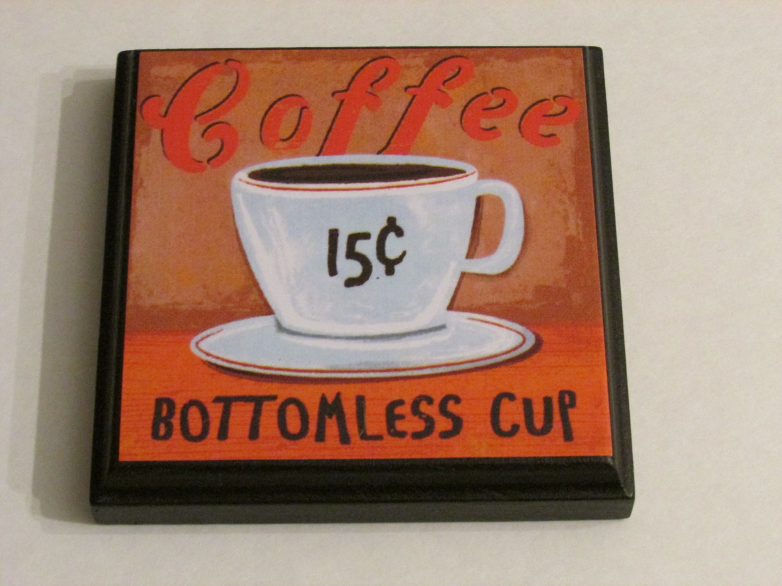 Retro Coffee Kitchen Room Wall Plaques - Set of 4 Retro Coffee Room ...