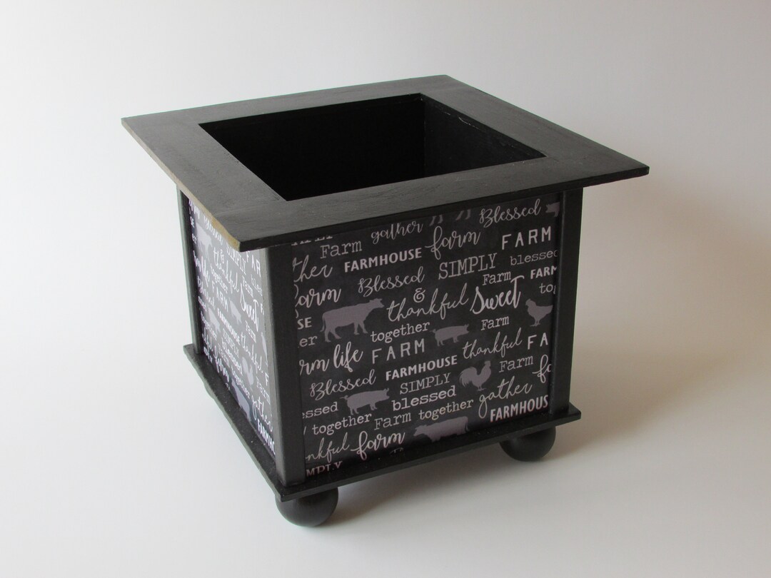 Country Farm House Planter Box - Paint Stick Planter Box - Farmers ...