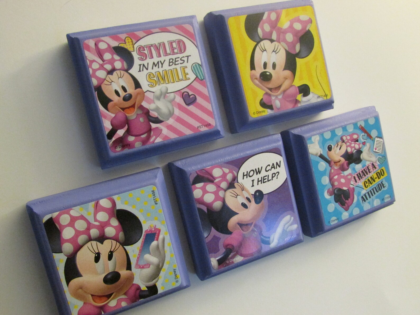 Minnie Mouse Fridge Magnets Set of 5 Chunky Magnet Set | Etsy