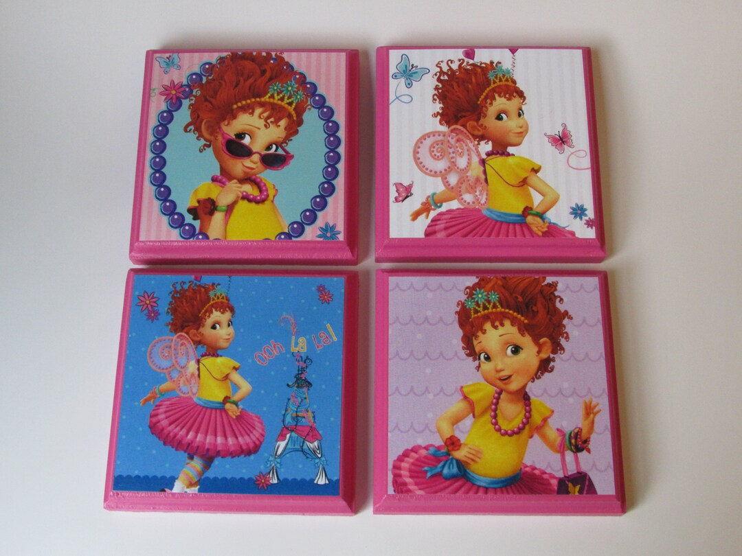 Fancy Nancy Room Wall Plaques - Set of 4 Fancy Nancy Girls Room Decor ...