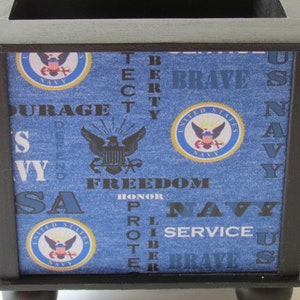 Armed Forces Navy Planter Box - Paint Stick Planter Box - Navy Themed ...