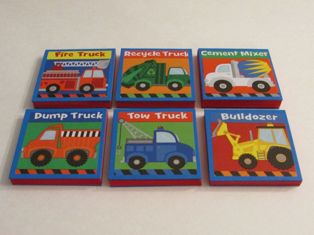 Boys Big Trucks Note Pads Set of 6 Excellent Party Favors - Etsy