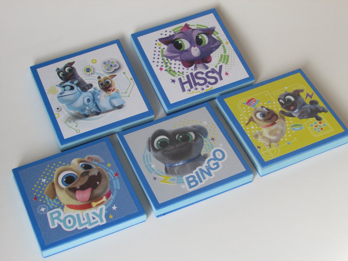 Puppy Dog Pals Note Pads Set of 5 Excellent Party Favors | Etsy