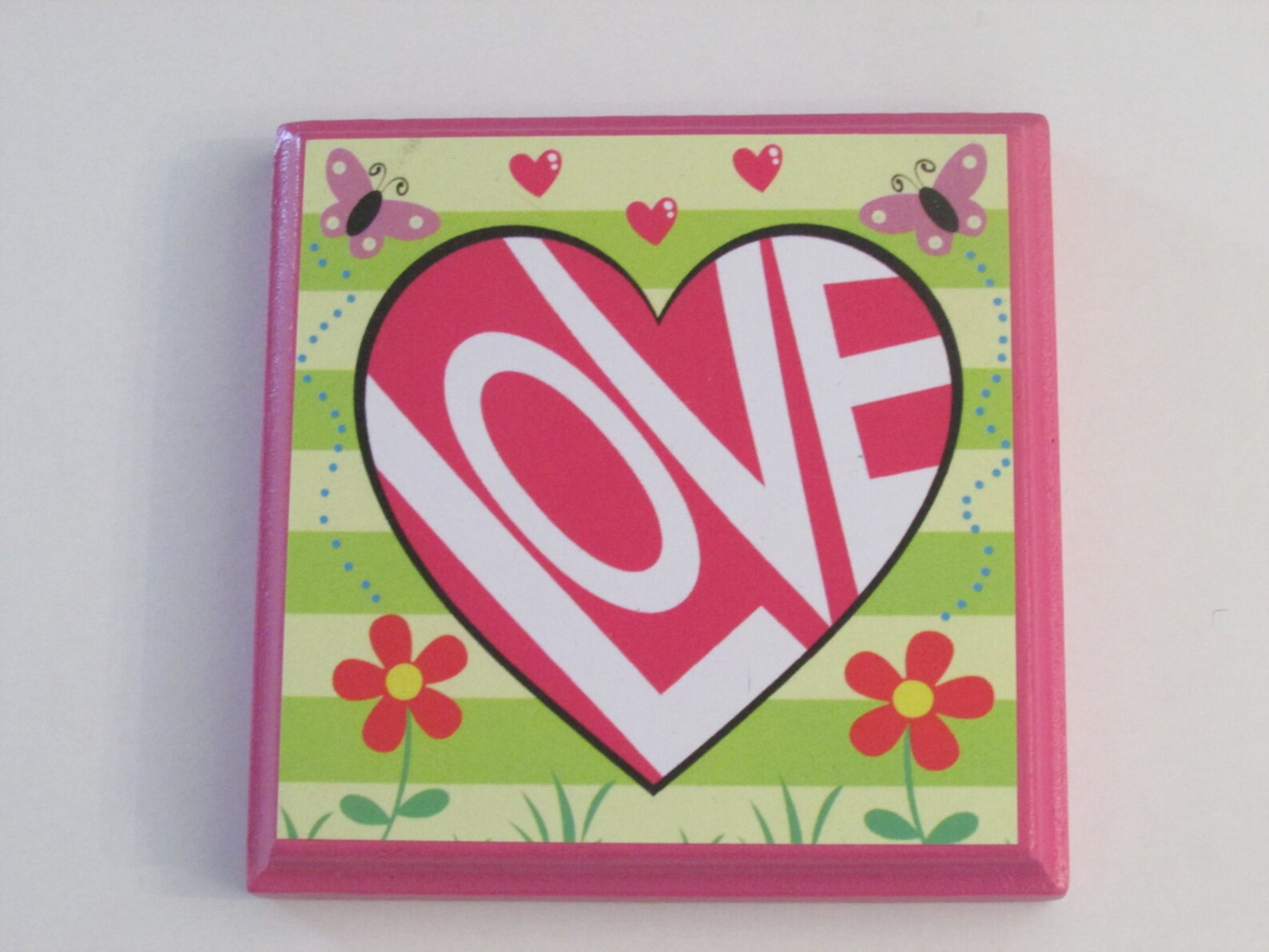 Girl's Room Peace and Love Wall Plaques - Set of 4 - Peace Love Girls ...