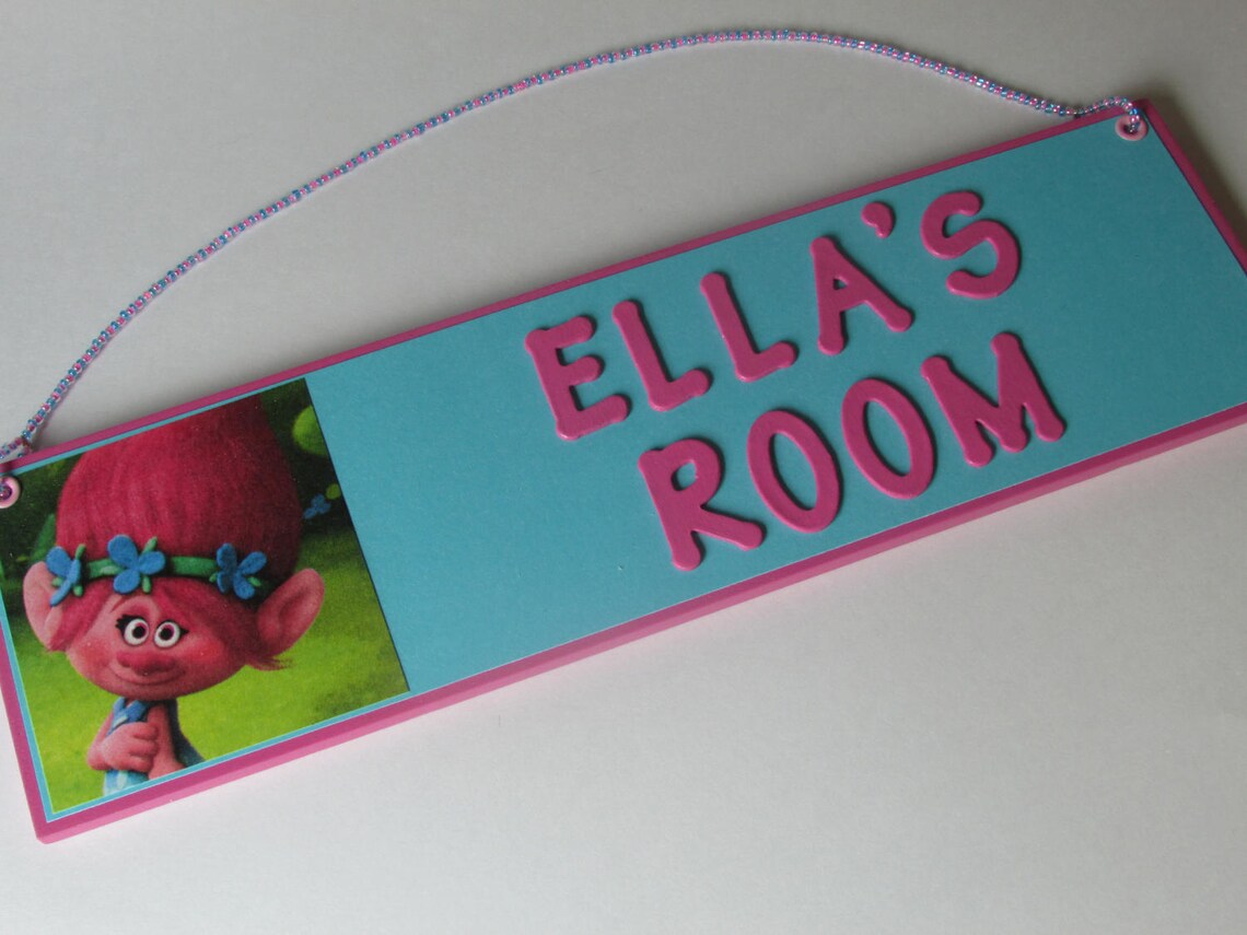 Trolls Poppy Personalized Room Decor Sign Trolls Poppy Room - Etsy