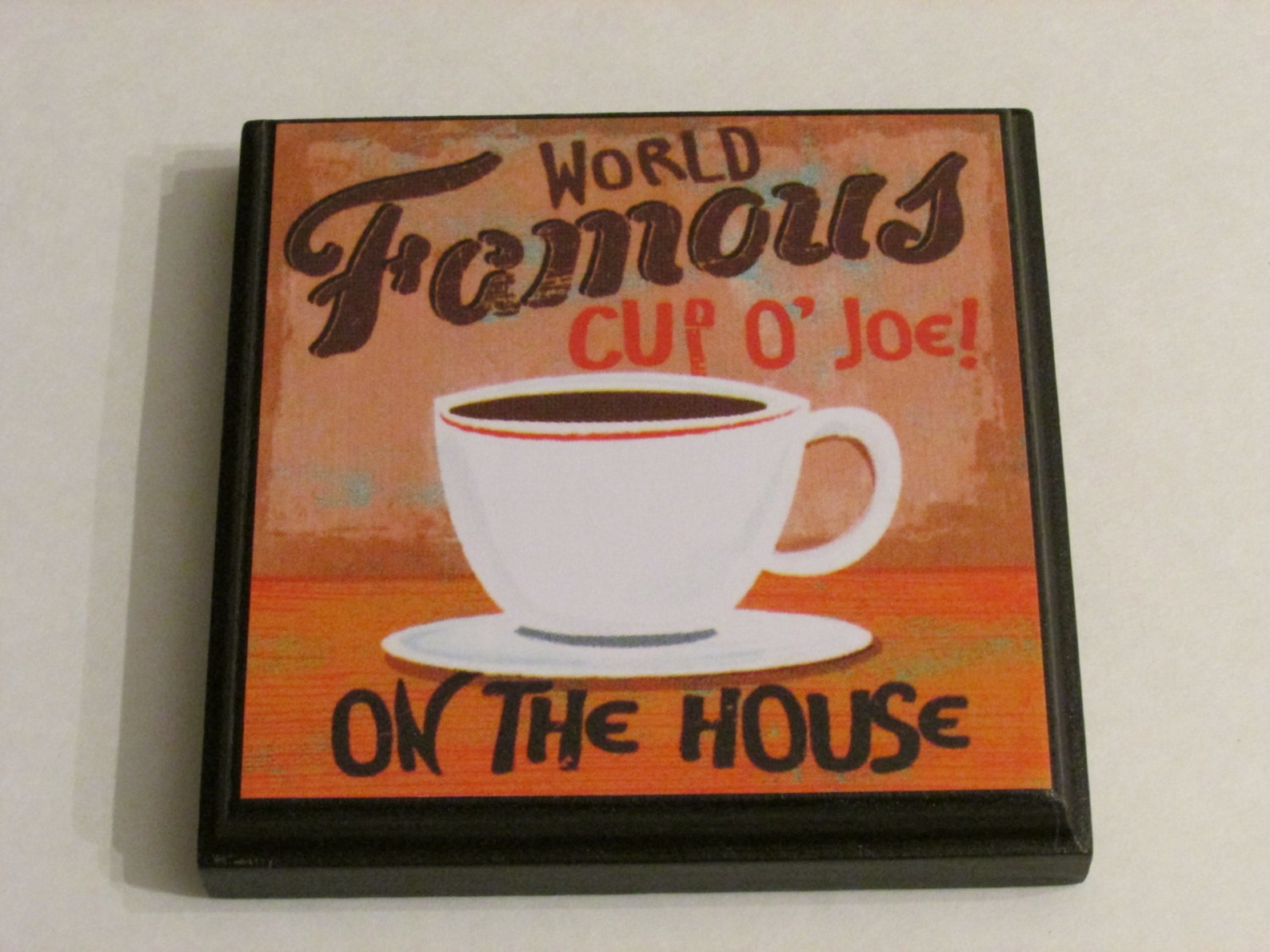 Retro Coffee Kitchen Room Wall Plaques - Set of 4 Retro Coffee Room ...