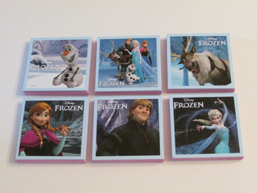 Frozen Note Pads Set of 6 - Excellent Party Favors - Olaf - Anna - Elsa ...