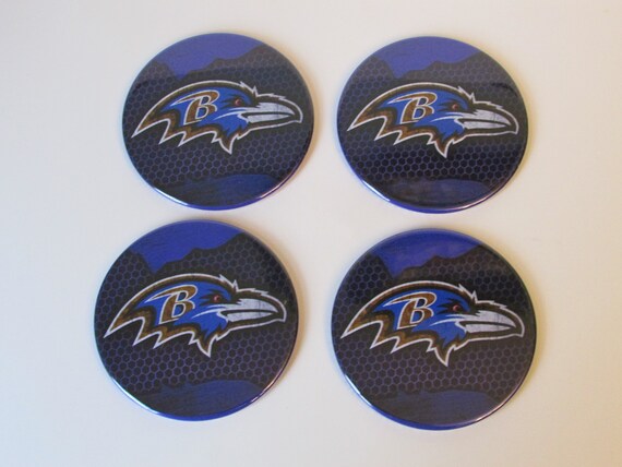Baltimore Ravens Coasters Set of 4 Football Man Cave Gift | Etsy