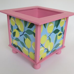 Lemon Pink Lemonade Print Planter Box - Paint Stick Planter Box - Lemon ...