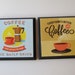 Retro Coffee Kitchen Room Wall Plaques - Set of 6 Retro Coffee Room ...