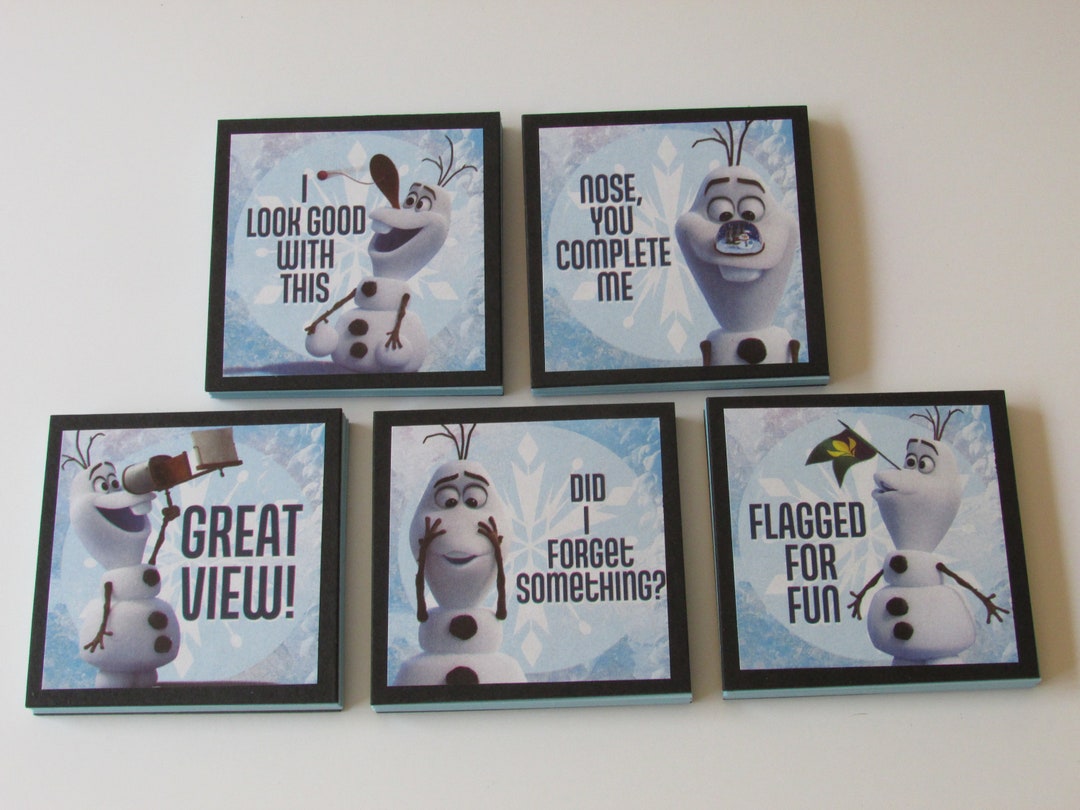 Frozen Olaf Noses Note Pads Set of 5 - Excellent Party Favors - Olaf ...