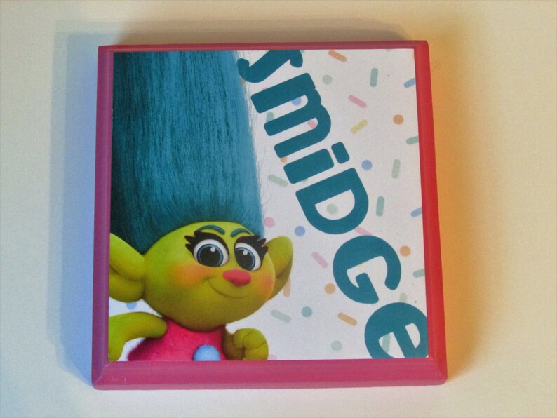 Trolls Set 1 Room Wall Plaques Set of 4 Trollss Girls Room | Etsy