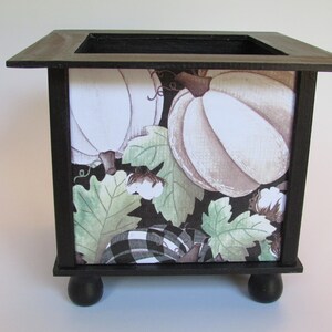 Fall Pumpkins Planter Box - Paint Stick Planter Box - Pumpkin Planter ...