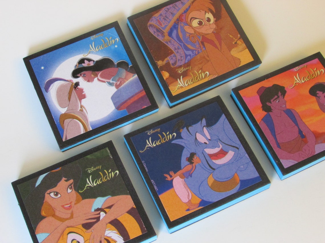 Aladdin Movie Set 3 Note Pads Set of 5 Excellent Party Favors - Etsy